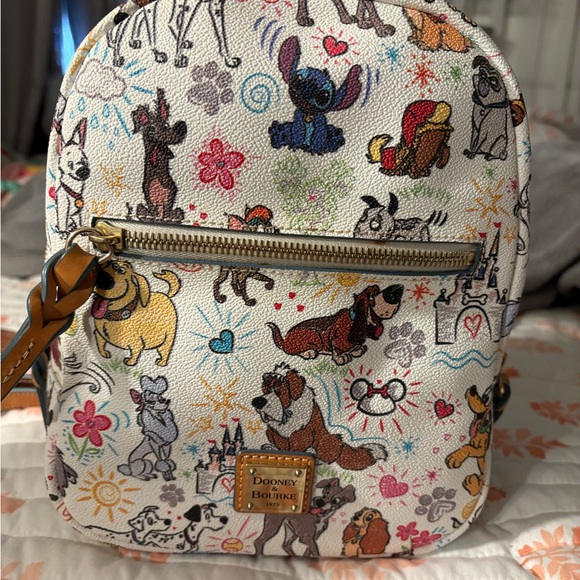 Dooney & Bourke | Bags | Dooney Bourke Multicolor Disney Dogs Backpack ...